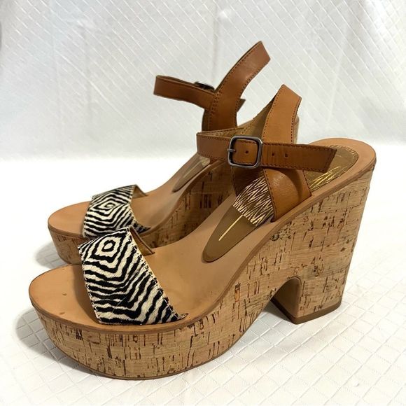 Dolce Vita | Shoes | Dolce Vita Randicork Platform Sandals Zebra Print ...